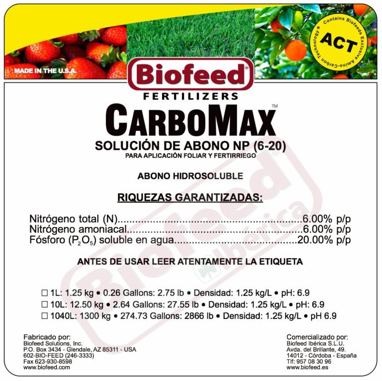 CARBOMAX BIOFERTILIZANTE - Cosaveg